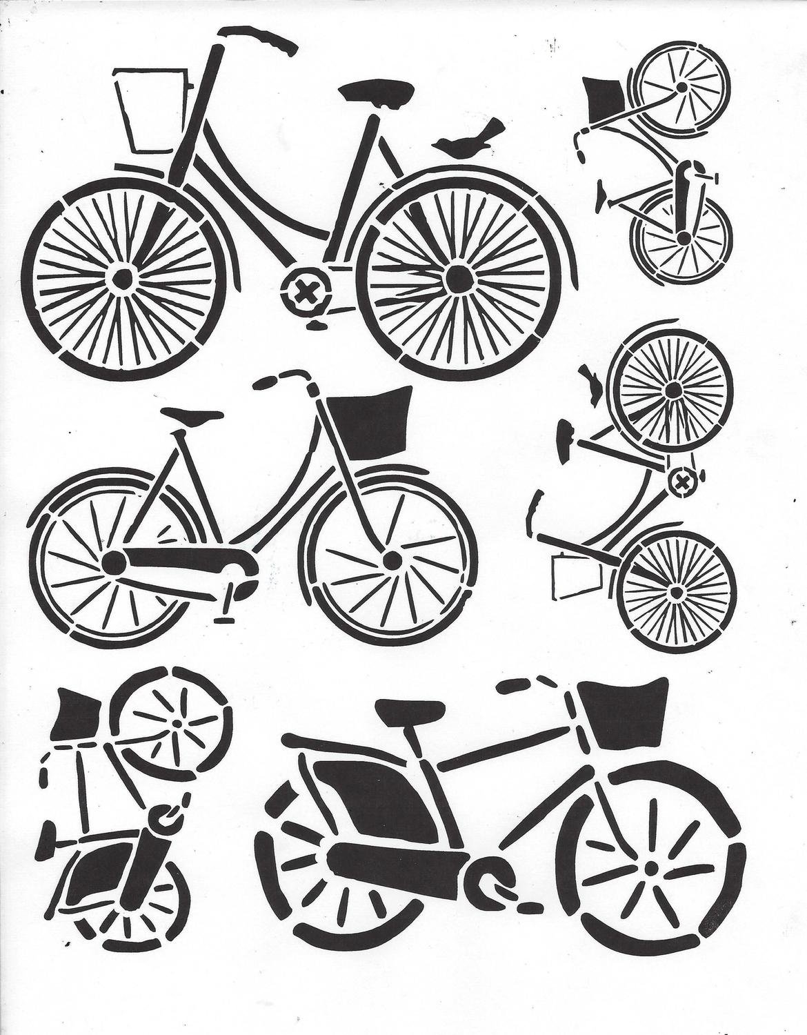 Bicycle 55 Stencil