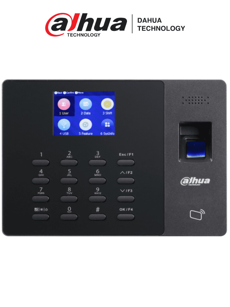 DAHUA ASA1222G - Control de Asistencia StandAlone con Batería Incluida/ 1,000 Usuarios/ 2,000 ...