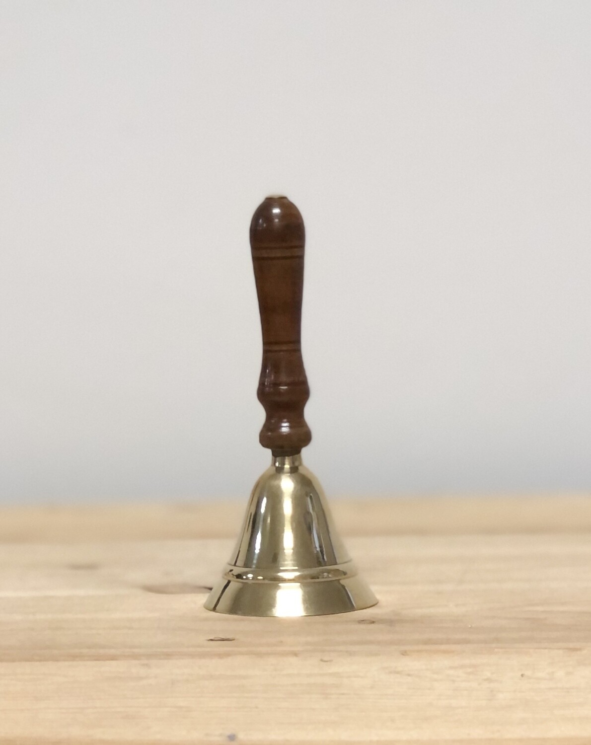 Brass Bell w/ Wooden Handle
