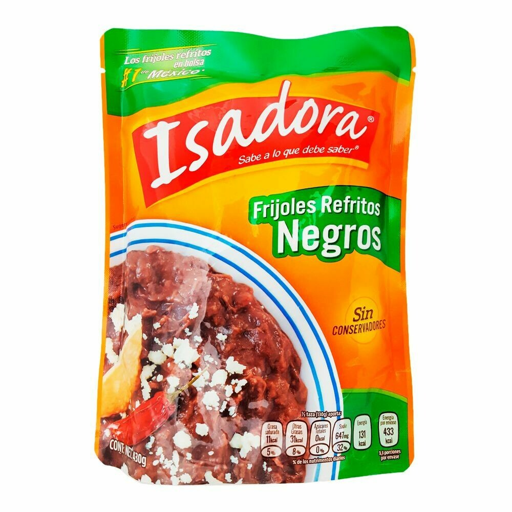 Isadora. Black Refried Beans 430gr Delivery in Dubai