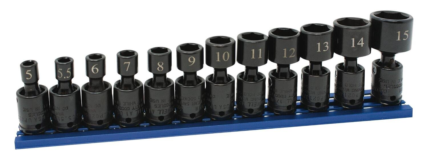 TSMUP0212SP - 12 Piece 1/4" Drive Metric Power Universal Socket Set, 6 ...