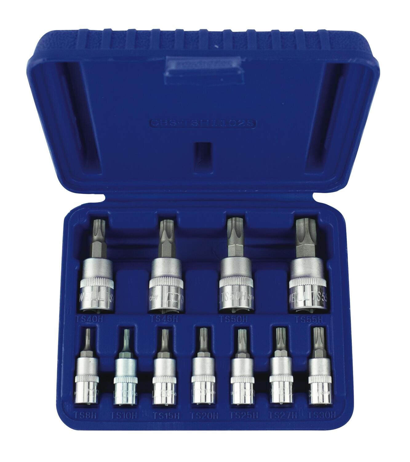 CBSTSH1102S - 11 Piece 1/4” & 3/8” Drive 5 Star Tamperproof Bit Socket Set