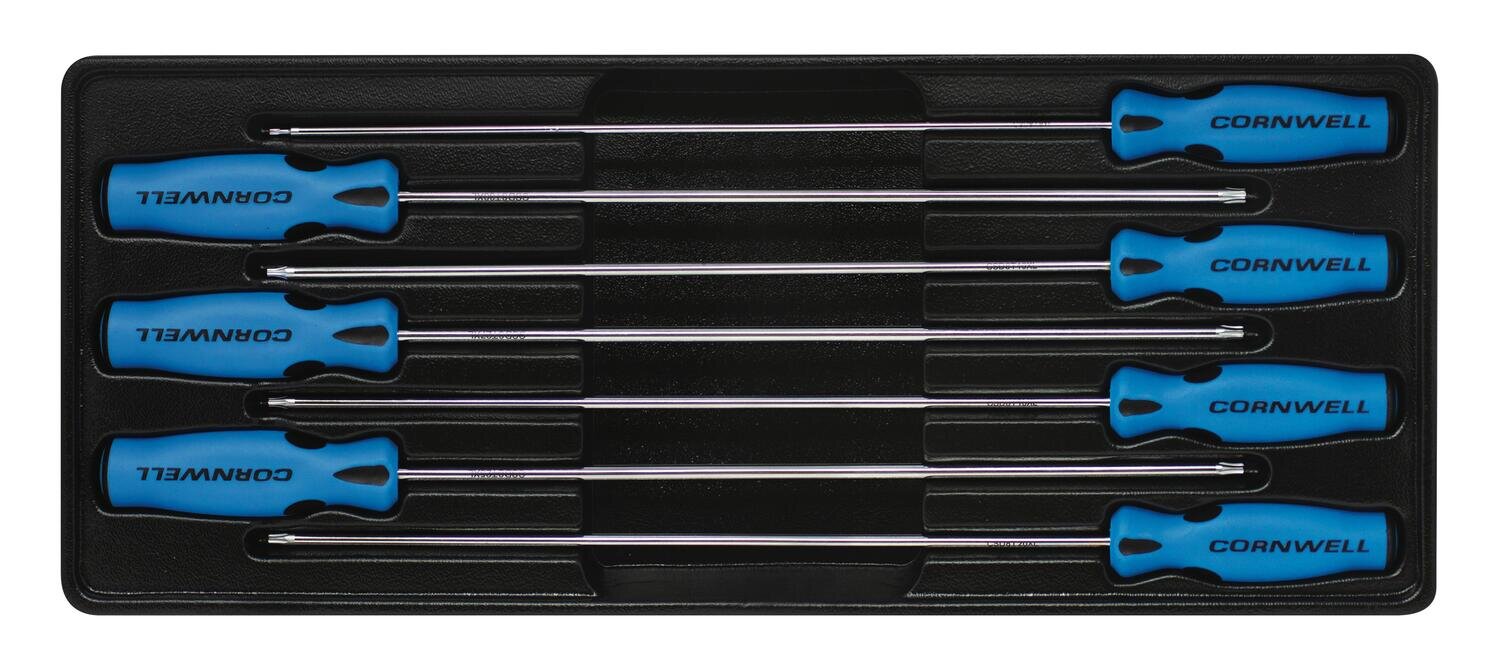 CSD87XLSS - 7 Piece Extra Long Star Screwdriver Set, Blue