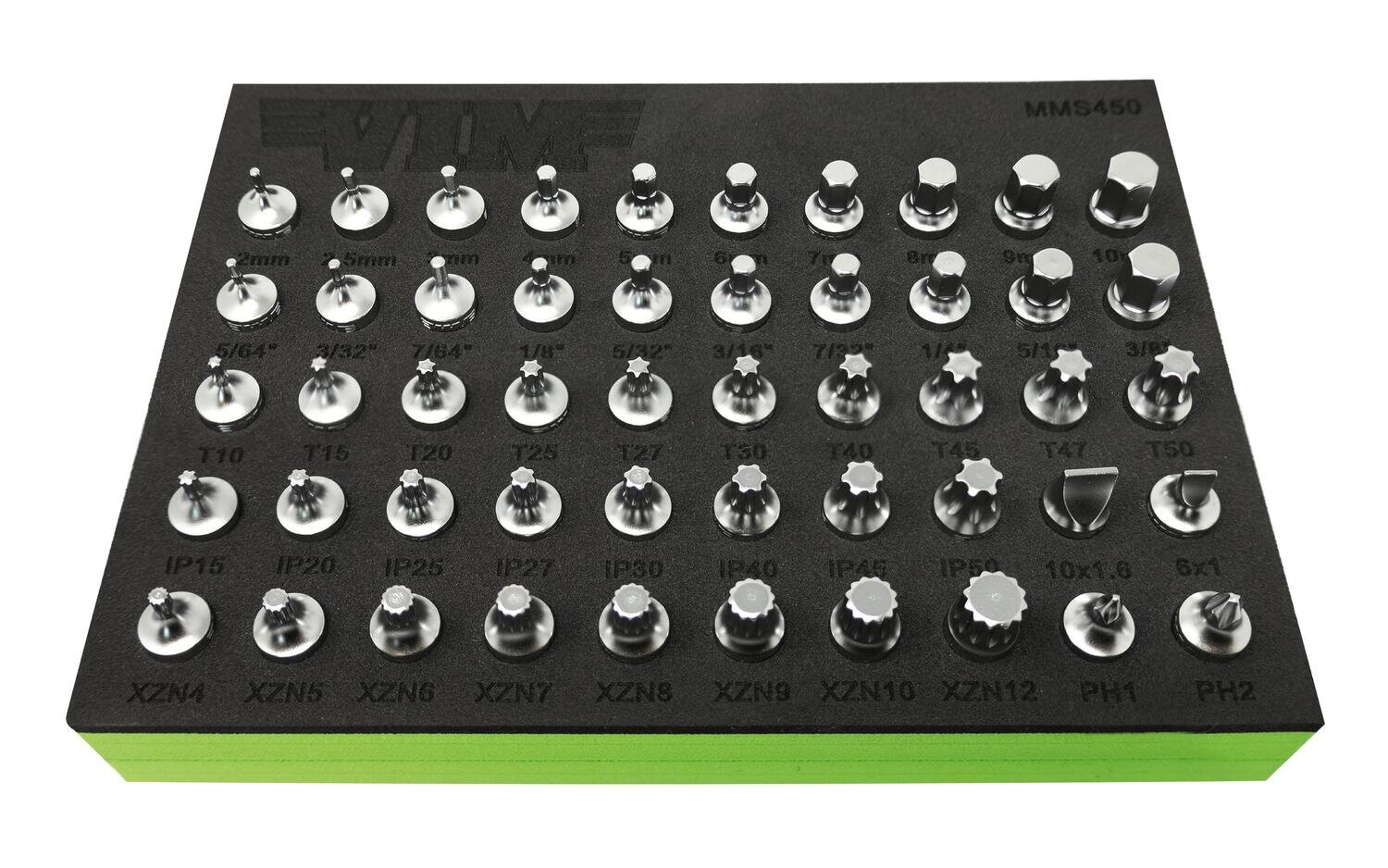 VMMMS450 - 50 Piece 1/4” Drive Half Cut Driver Set, Torx®, Hex, XZN ...