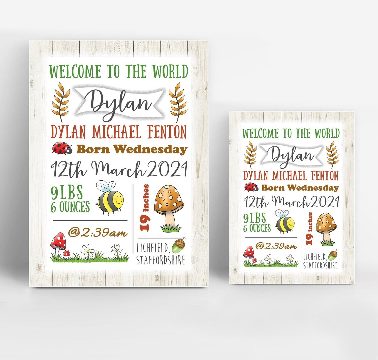 Welcome to the World Sign