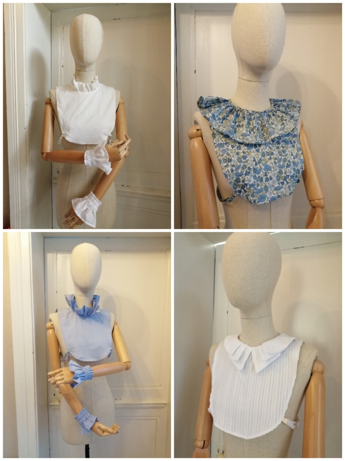 plastron col amovible