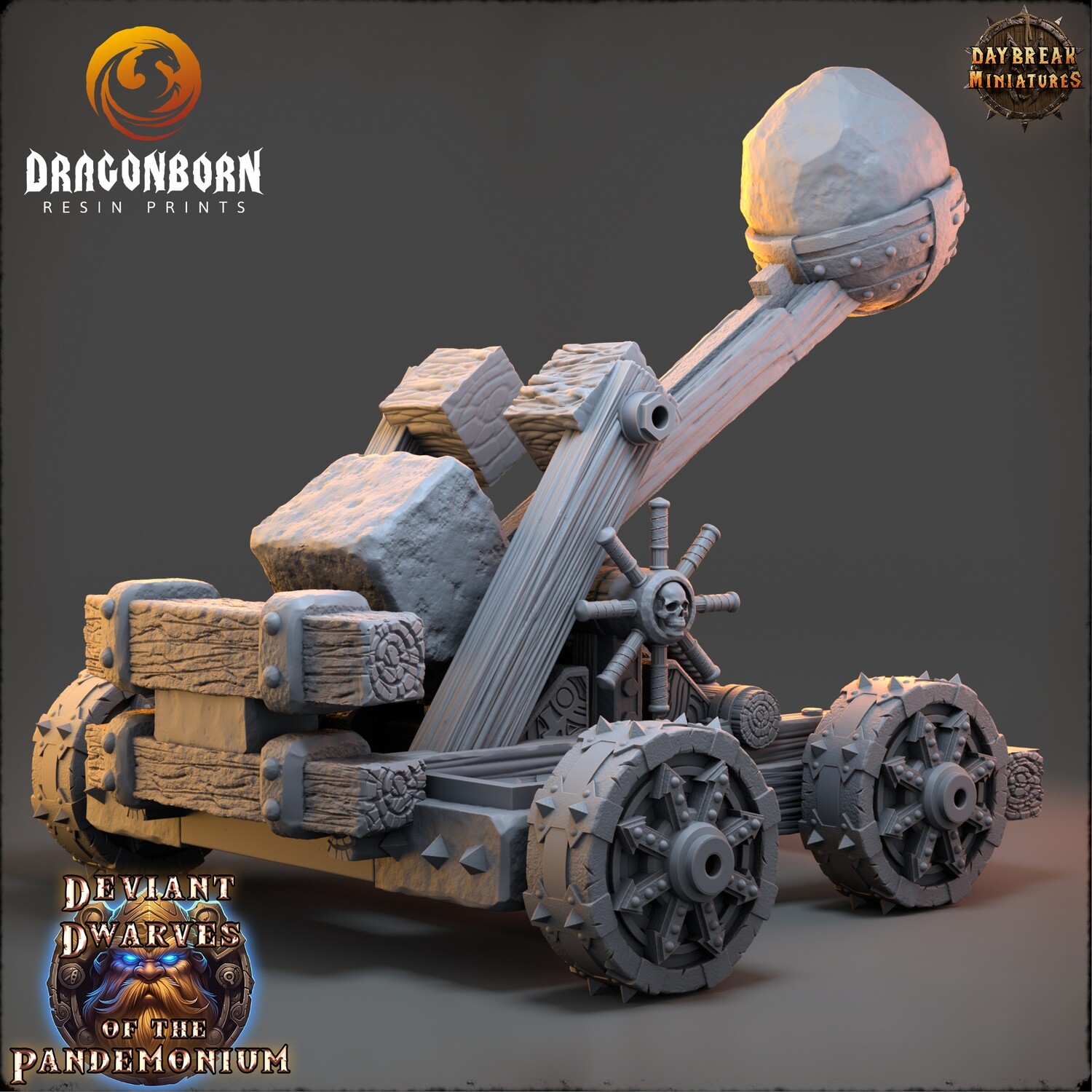 Catapult - Chaos Dwarf Warrior DnD RPG Wargaming Miniatures