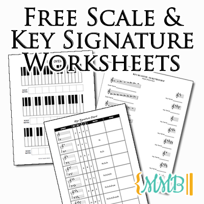 Free Scale and Key Signature Worksheets - Identified! Publishing, Book ...