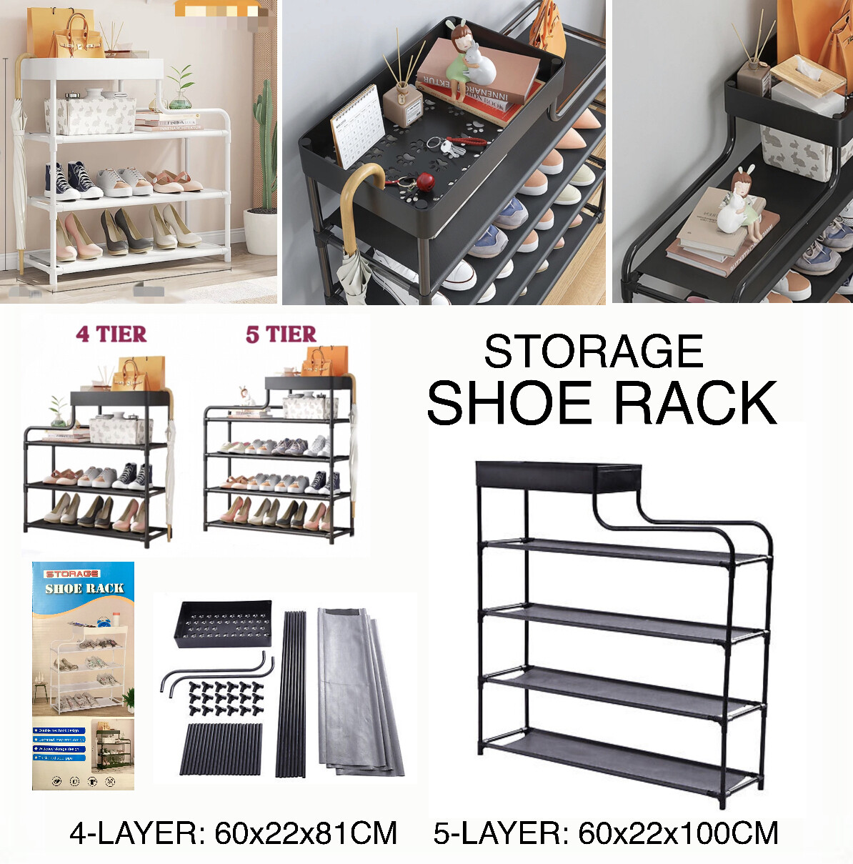 Multi-Layer Shoe Rack