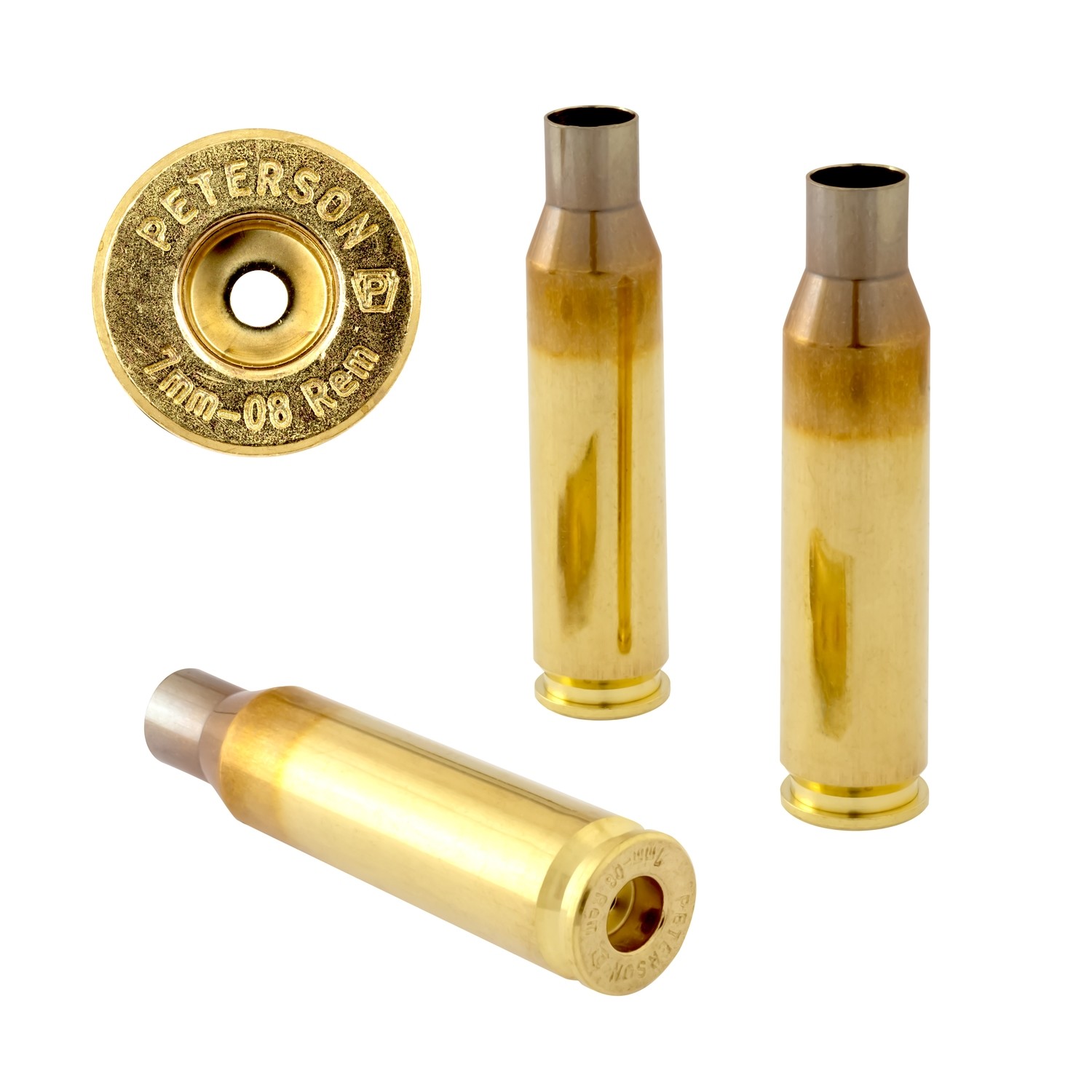 Peterson 7mm-08 Rem Select - Box of 50 Brass Rifle Casings