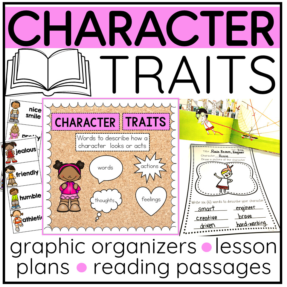 Understanding Character Traits Lesson Plan Charts Graphic Organizers ...