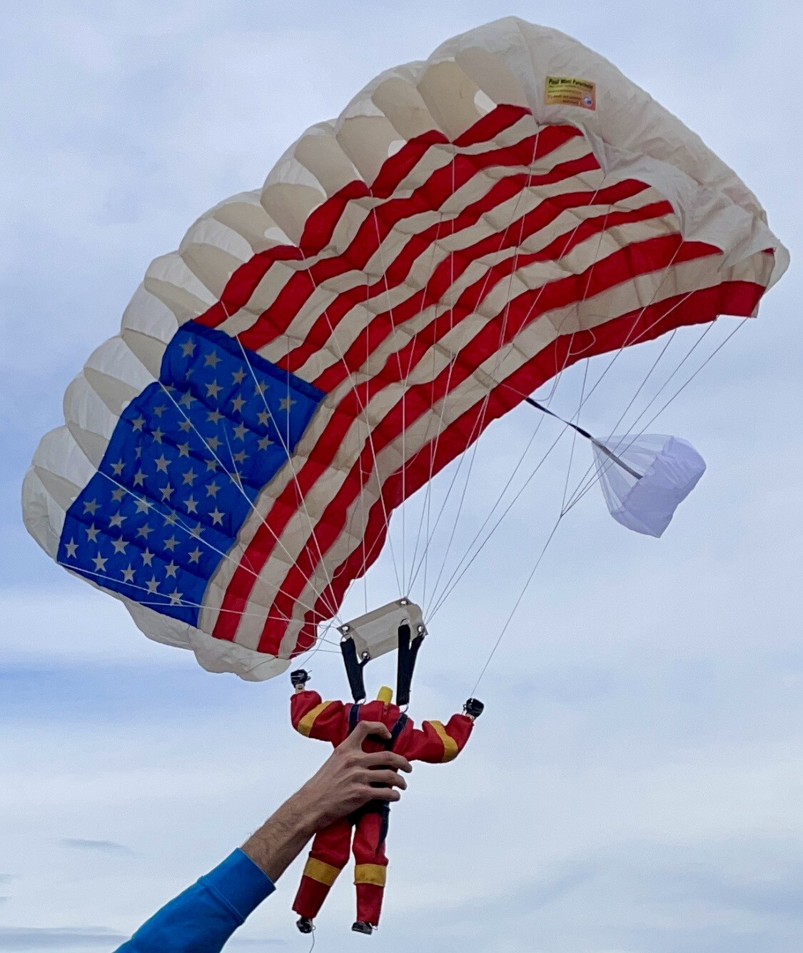 American Flag USA Mini Parachute Stars and Stripes Toy Mini Parachute ...