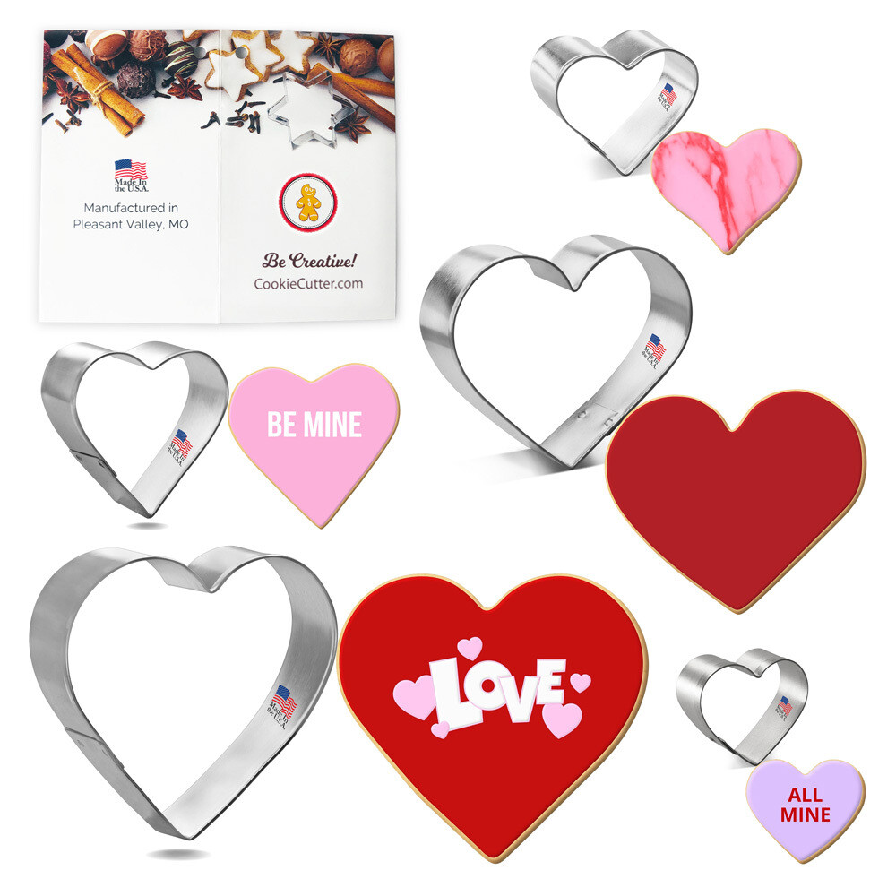 Heart Cookie Cutters 5 Pc Set | CookieCutter.com USA