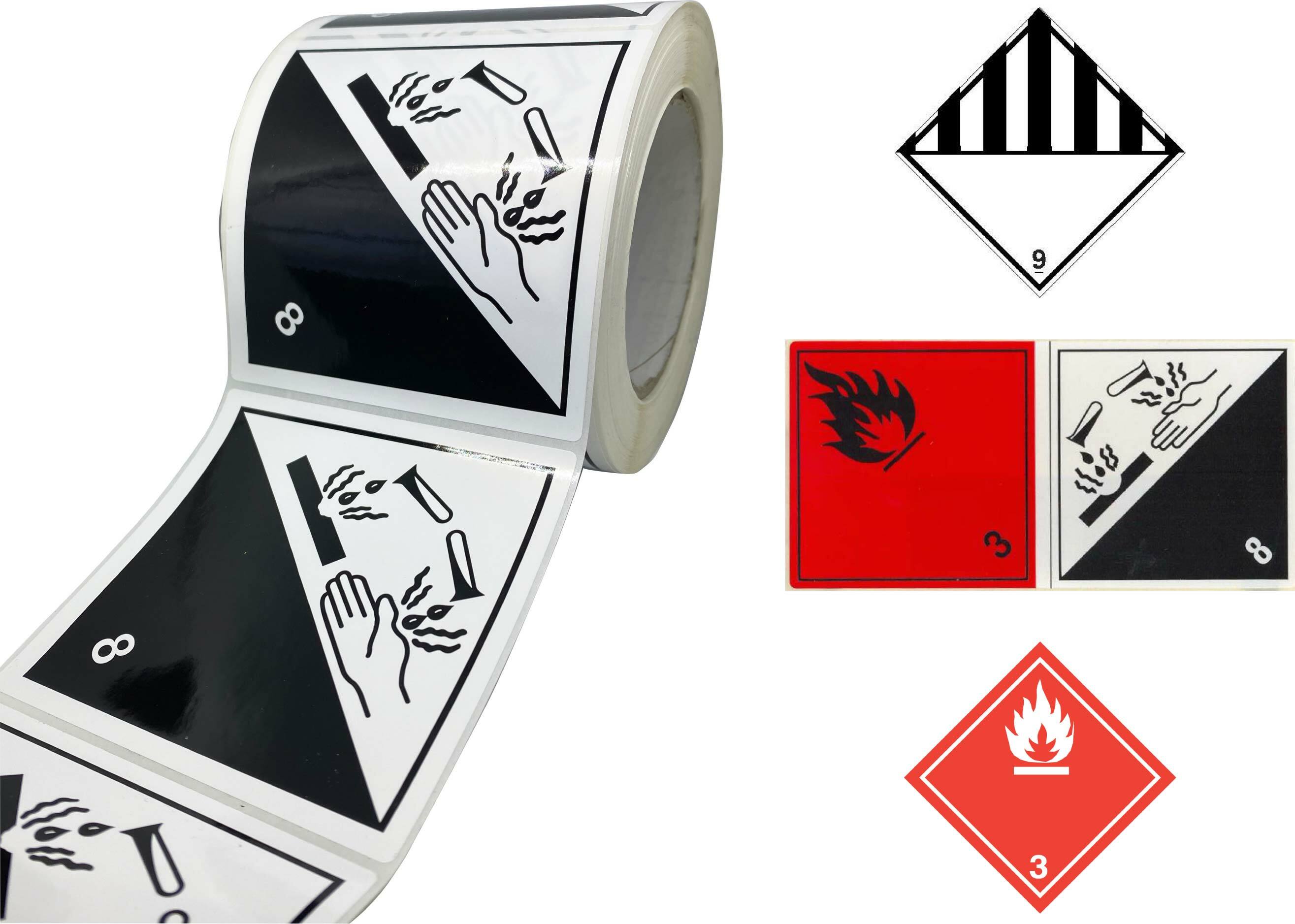 ETICHETTE "ADR" PER TRASPORTO MERCI PERICOLOSE