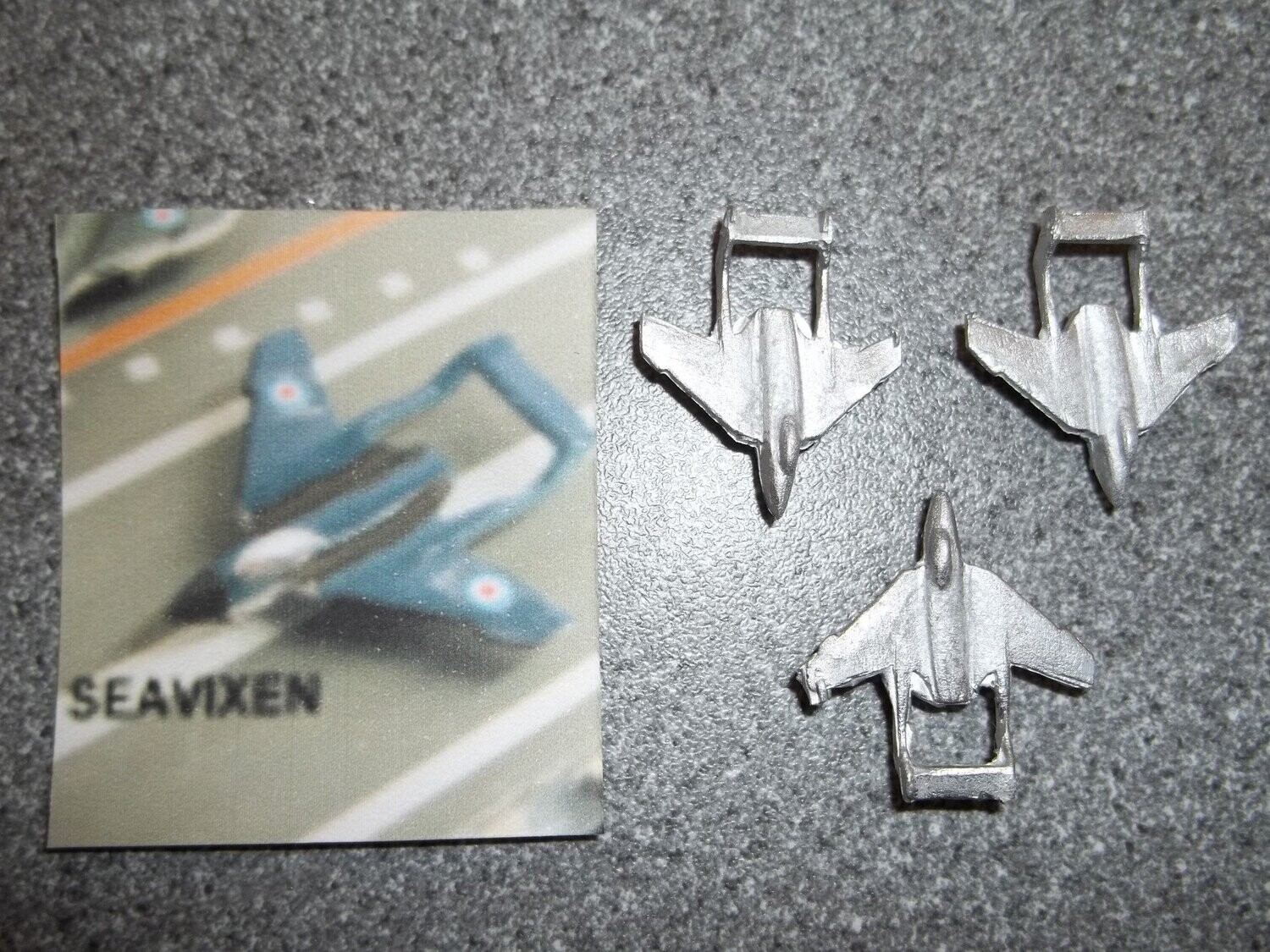 MTM008 - 1/700th Scale Sea Vixen Jet - Fixed Wings (Pack of 3) by MT ...