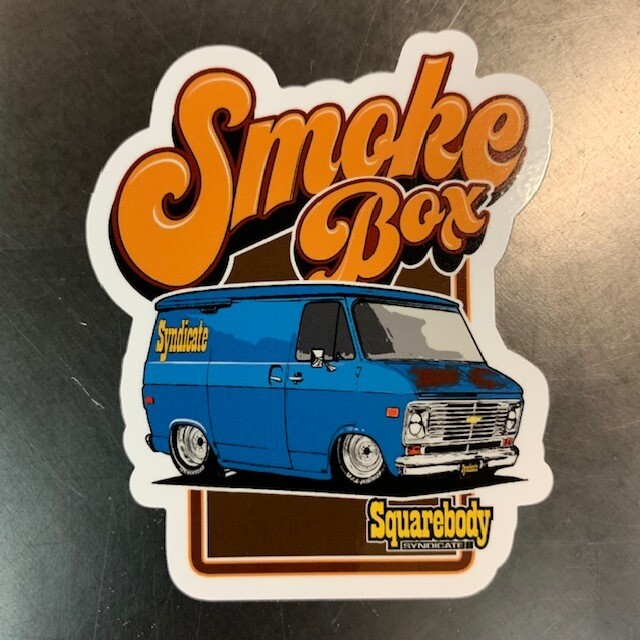 Smoke Box Syndicate Van Decal - SQUAREBODY SYNDICATE - 1973-87 GM truck ...