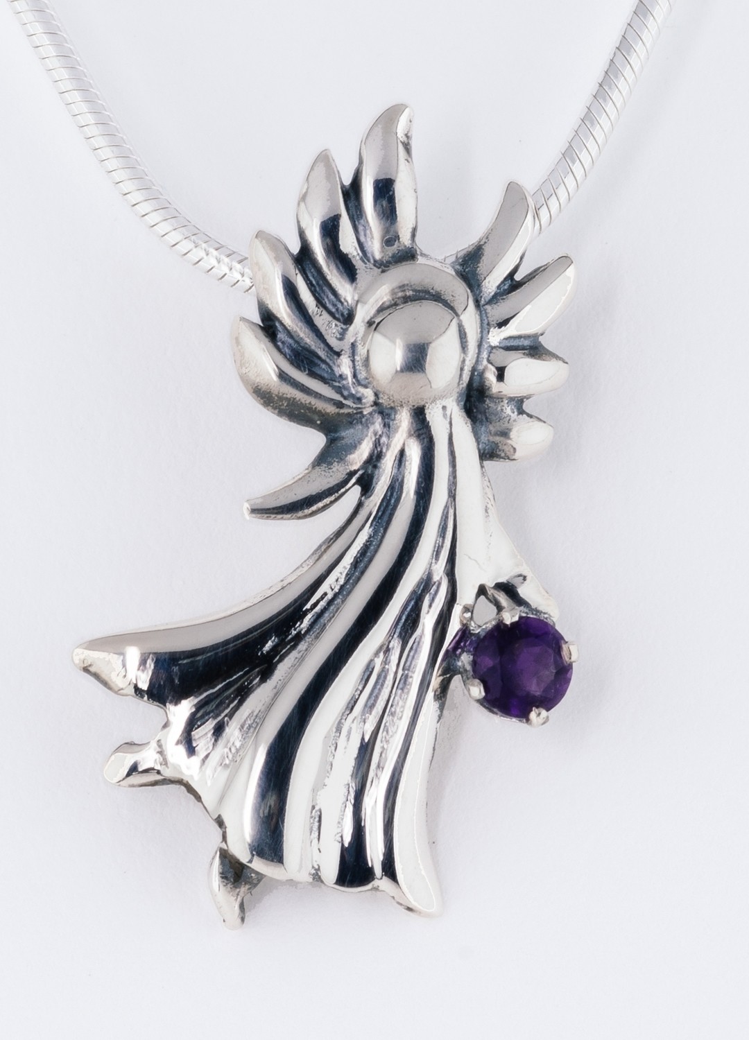 Madeline 2016 Gemstone Angel with Amethyst