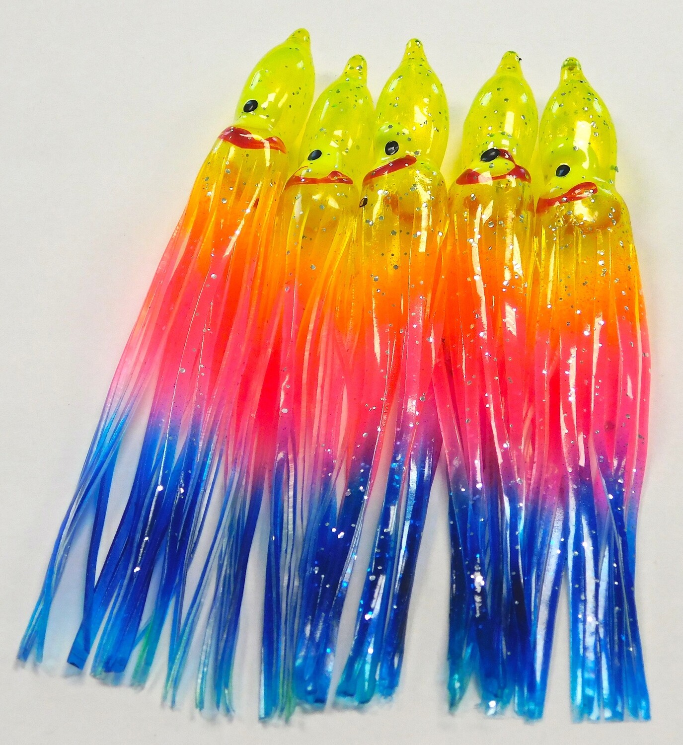 5-Piece 4 1/2" Hootchie Replacement Pack