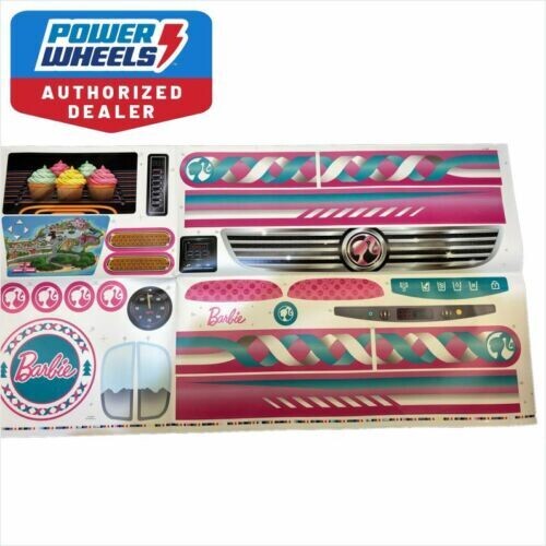 Power Wheels 3900-6608 Barbie Dream Camper Sticker Decal Label