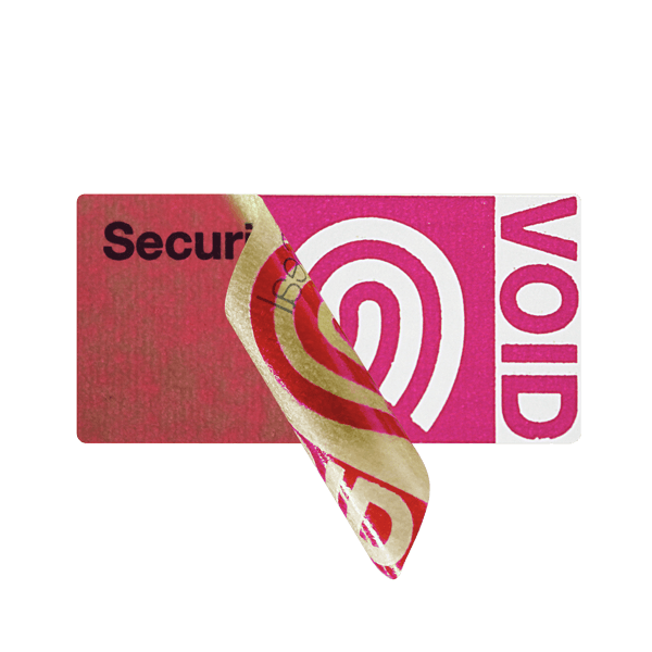 Papier-Sicherheitssiegel mit VOID-Effekt, 60x30 mm, rechteckig, 990 Stk.
