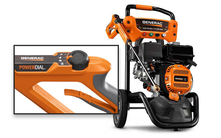 Generac 3100PSI OneWash Pressure Washer W/ PowerDial Gun