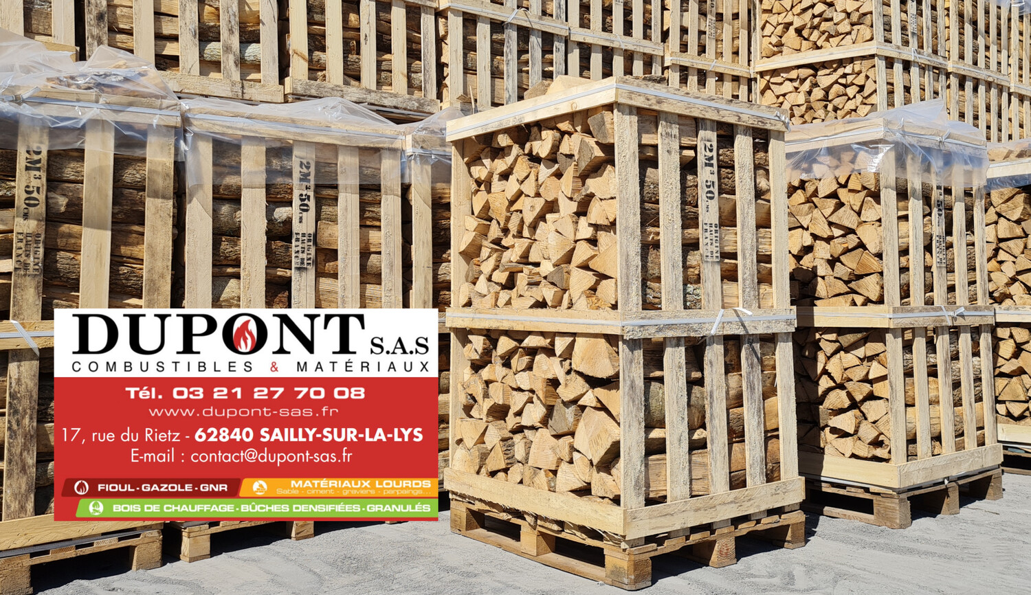 Box Bois Dur / Demi sec - 2 m³ en 25 cm