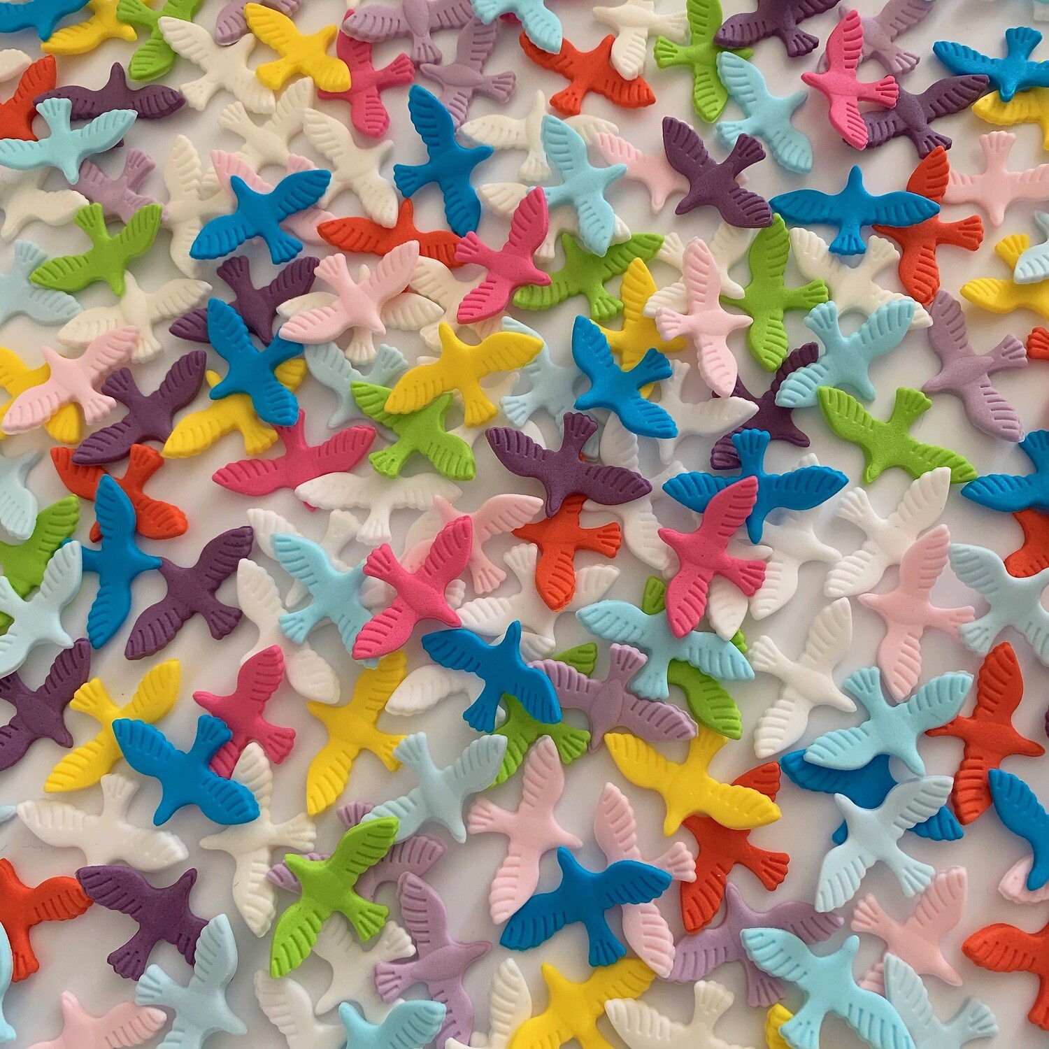 Birds Edible Sugar Paste Cake Decorations