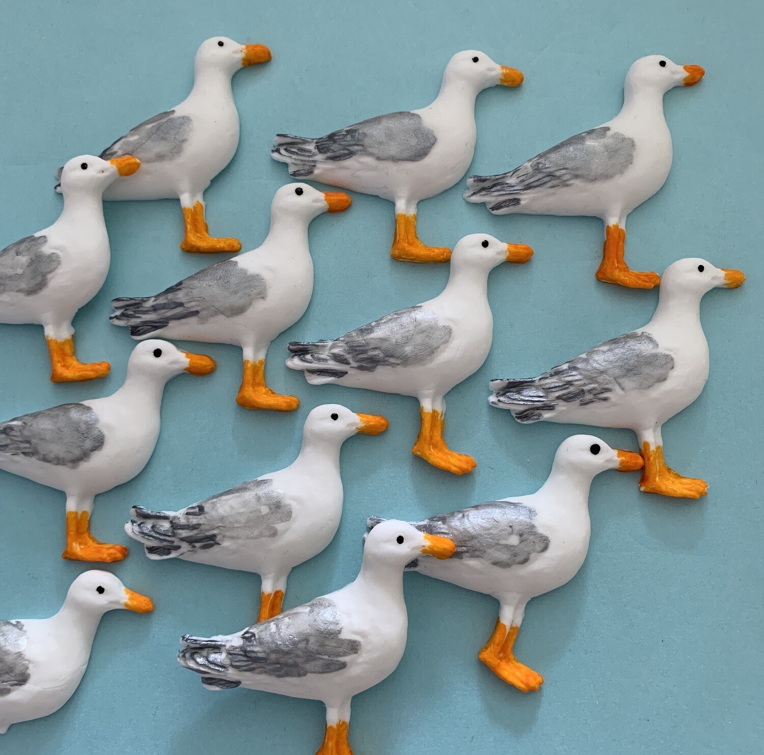 Seagull Bird Sugar Paste Edible Cake Decorations