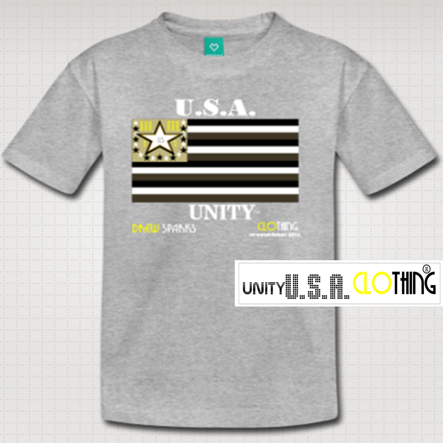 Unity FLAG Grey T- Shirt