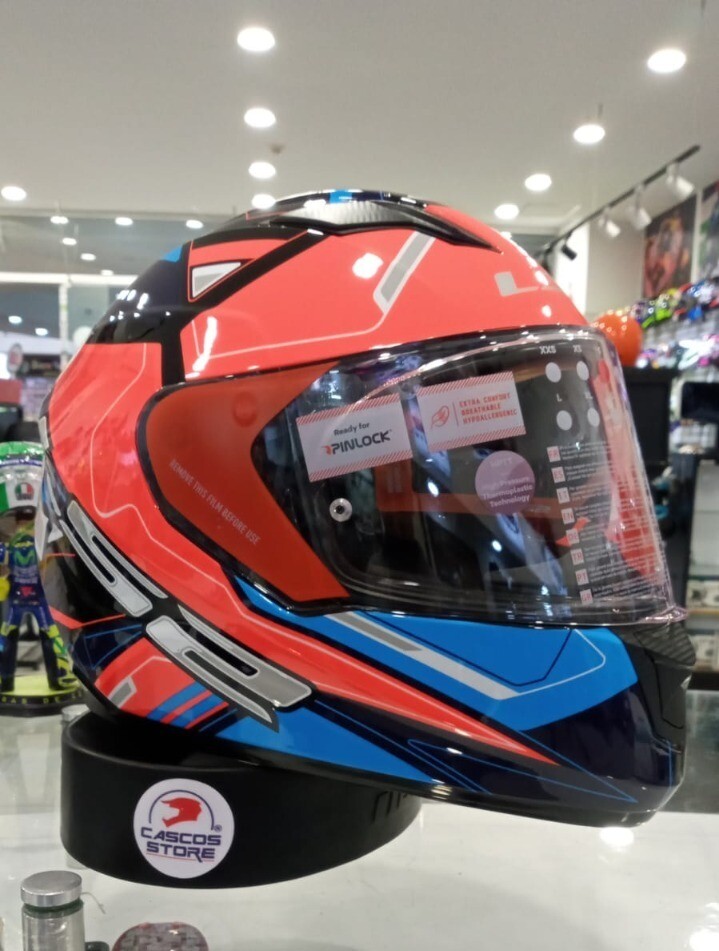 LS2 FF 320 BORTHEX DECAL LS2 HI-VIZ ORANGE