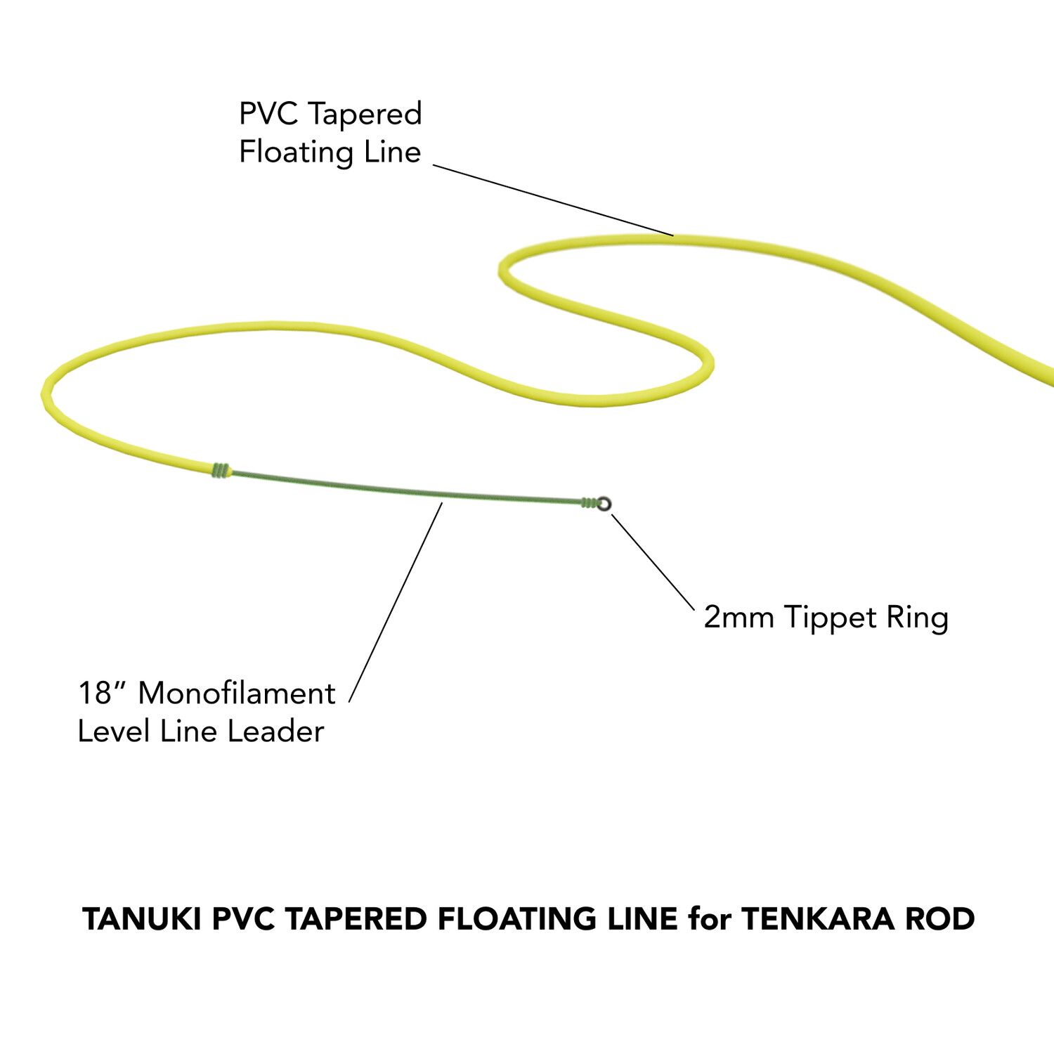 PVC Tapered Floating Line +a custom sauce size