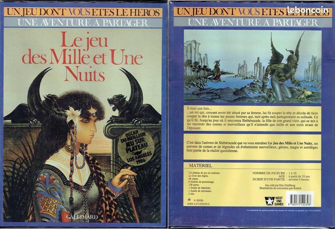 Collecteur de 1986 - Le Jeu des Milles et une nuit