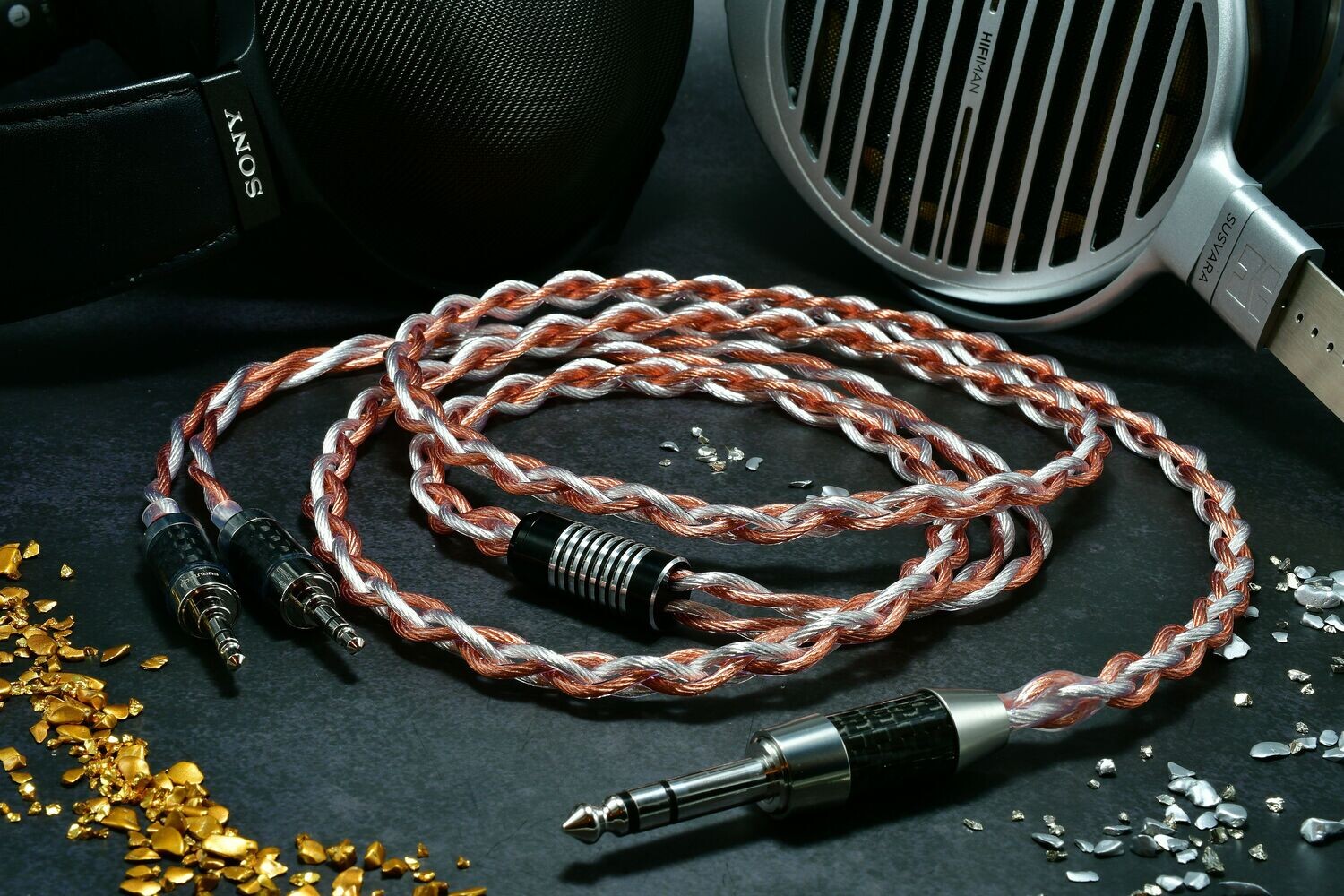 Integra - Pure Copper / Silver Hybrid OCC Litz Custom Headphone Cable