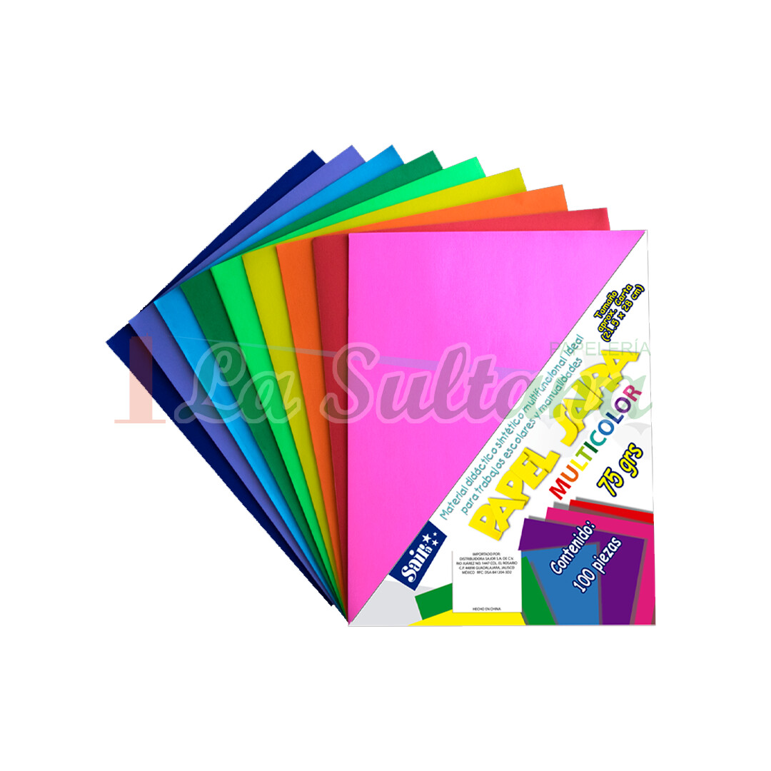 HOJA MULTICOLOR SAIRA C/100