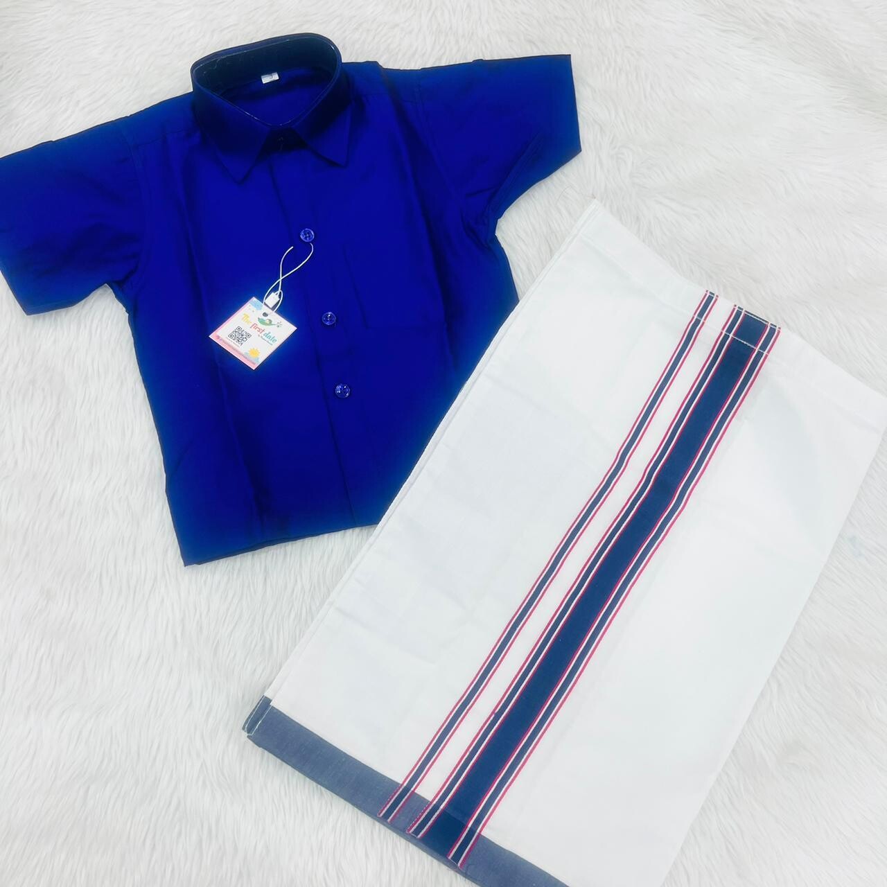 Blue Shirt with Vesti (2-7 years)