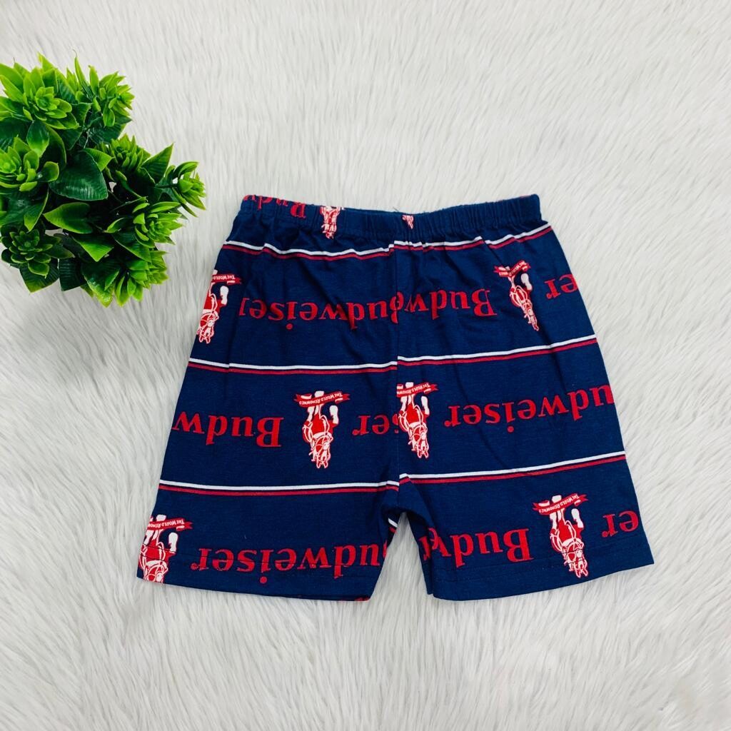 Blue Budweiser shorts (6-12m)