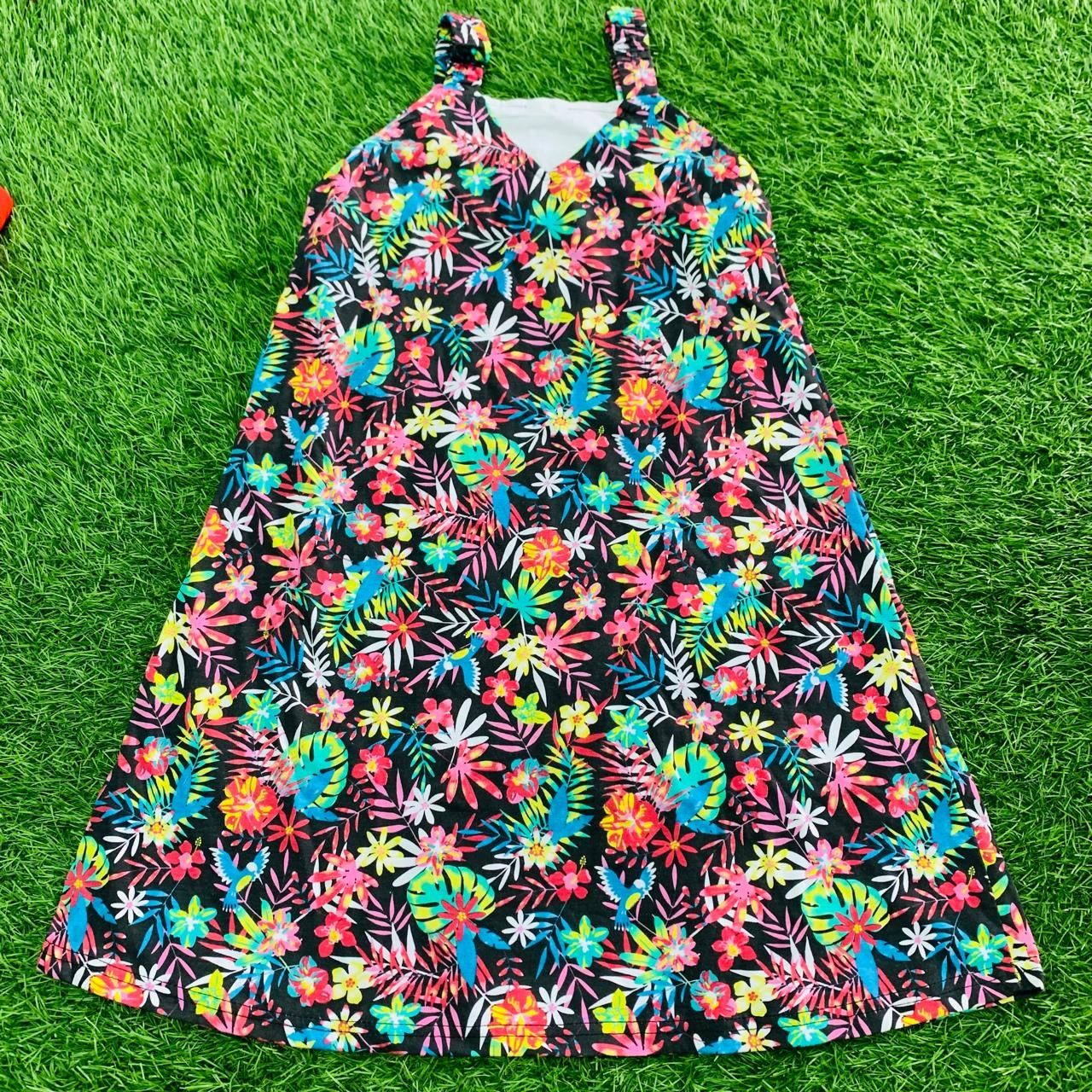 Multicolour floral frock (5-6 years)