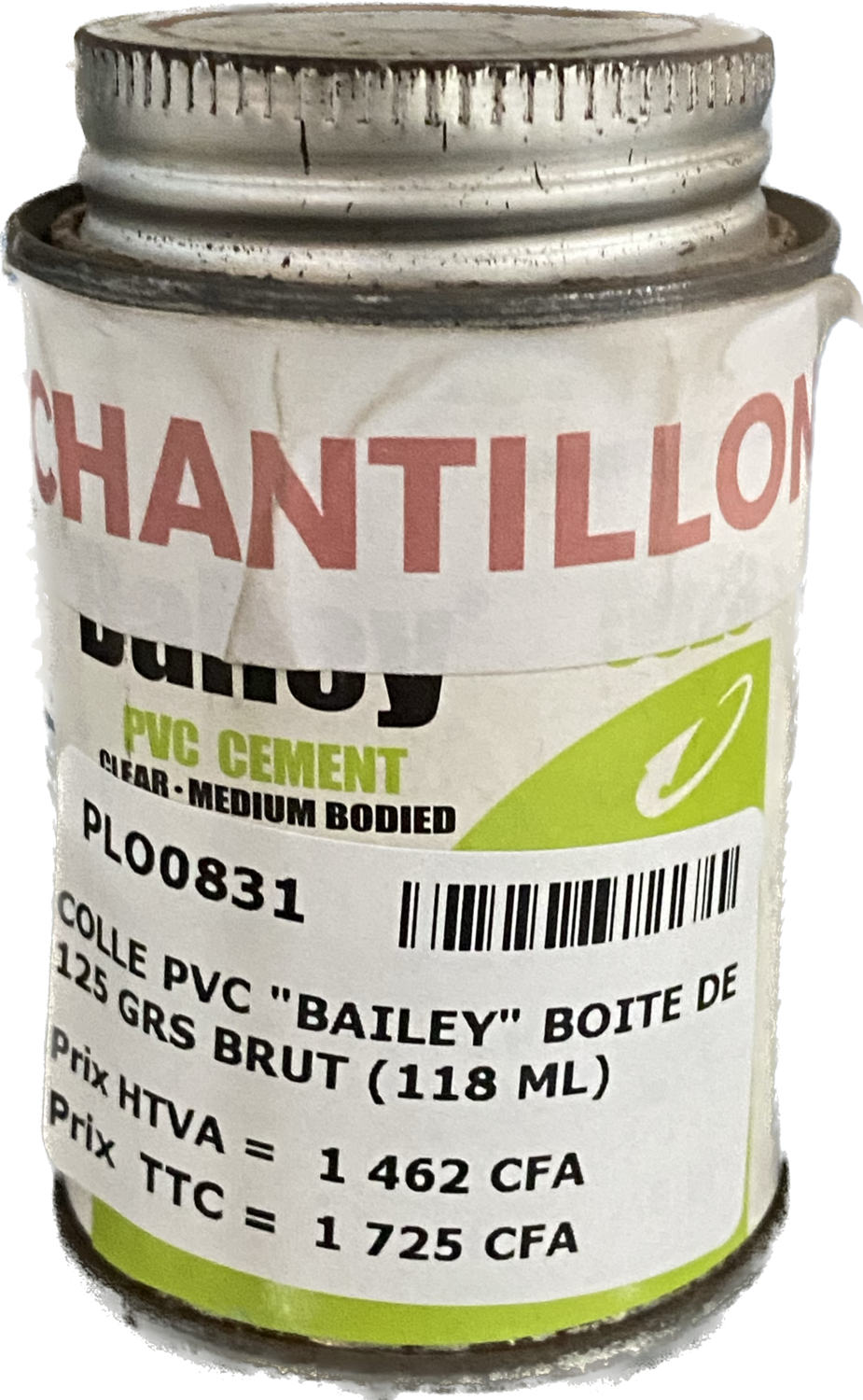 COLLE PVC "BAILEY" BOITE DE 125 GRS BRUT (118ML)