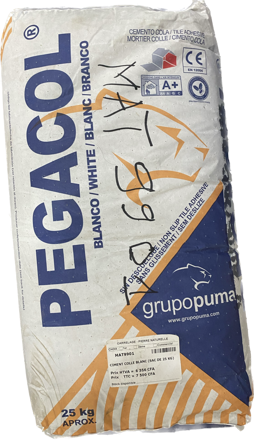 CIMENT COLLE BLANC (SAC DE 25KG)