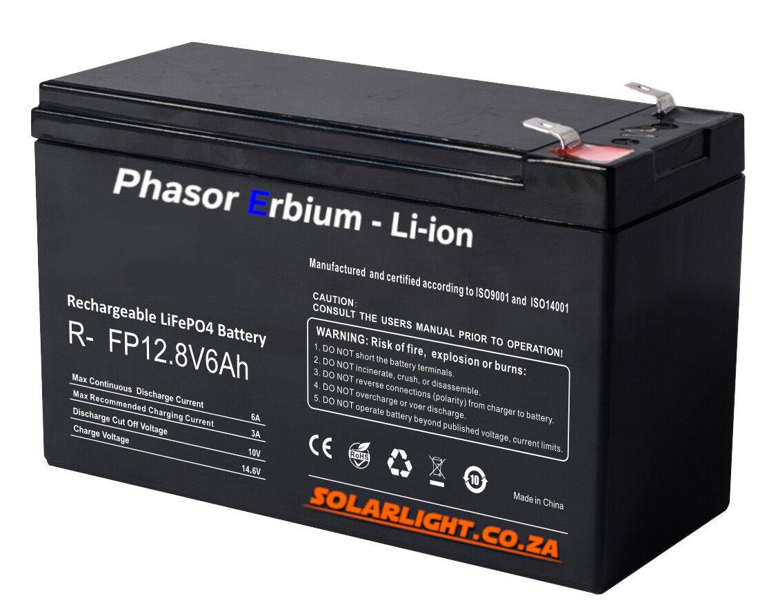 6Ah 12.8V Lithium Battery LiFePO4