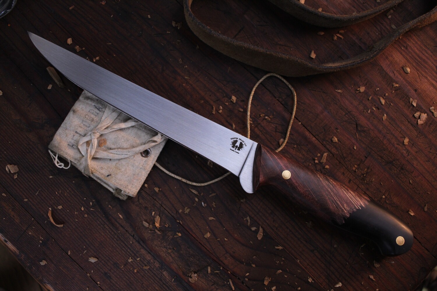 Semper Sharp Northern Knives Exclusive 7.25" Fillet / Stabilized Maple ...