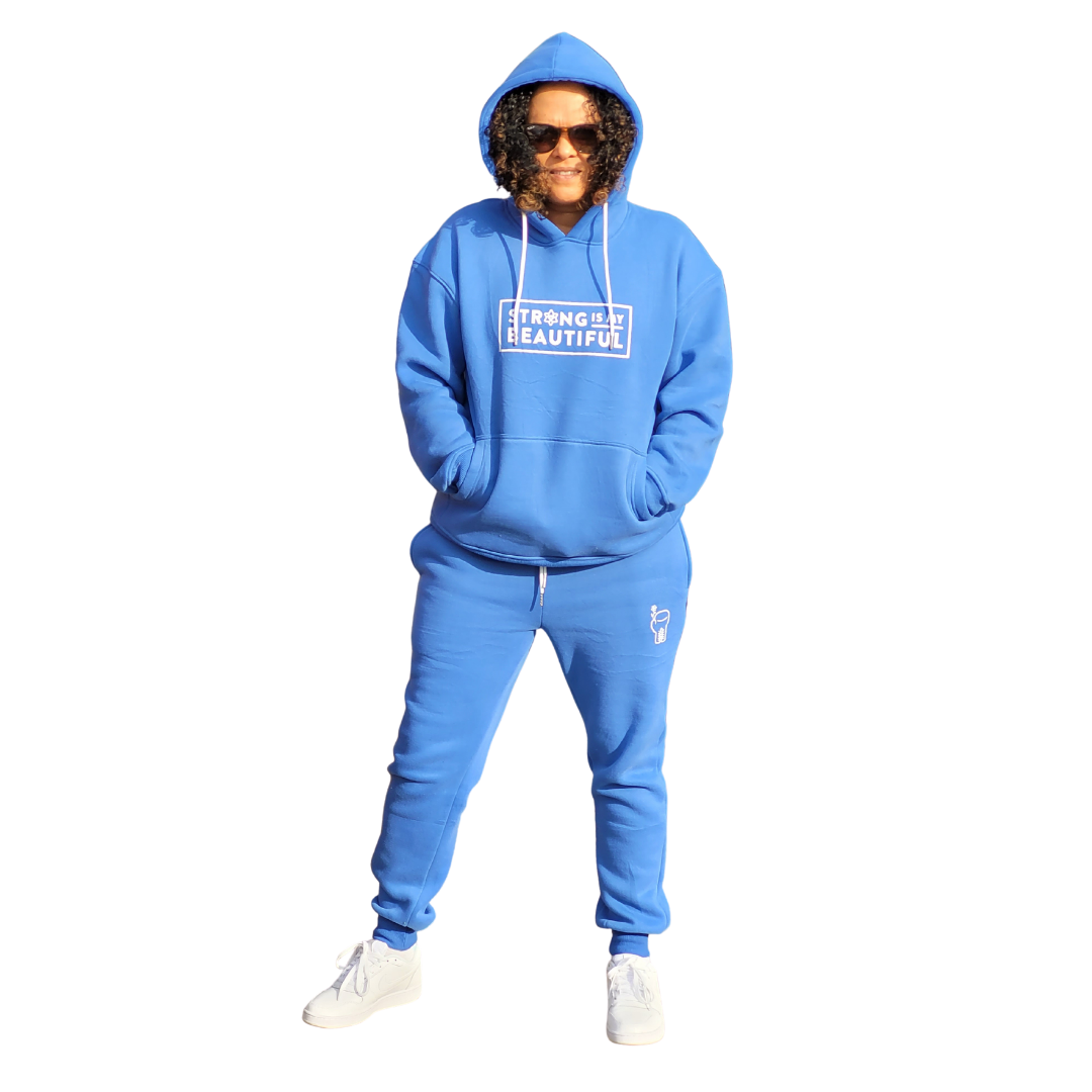 2 Piece tracksuit for women – 100% Bamboo Fiber in BLUE - My Online ...