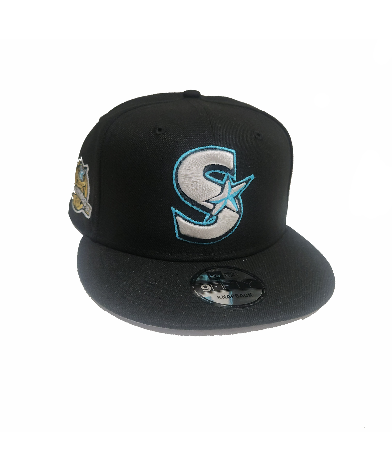 9Fifty Black Snapback with 2023 Champs Sidepatch