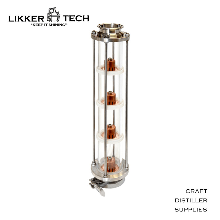 2"/NW50 4 stage Bubble Plate Sight Glass column