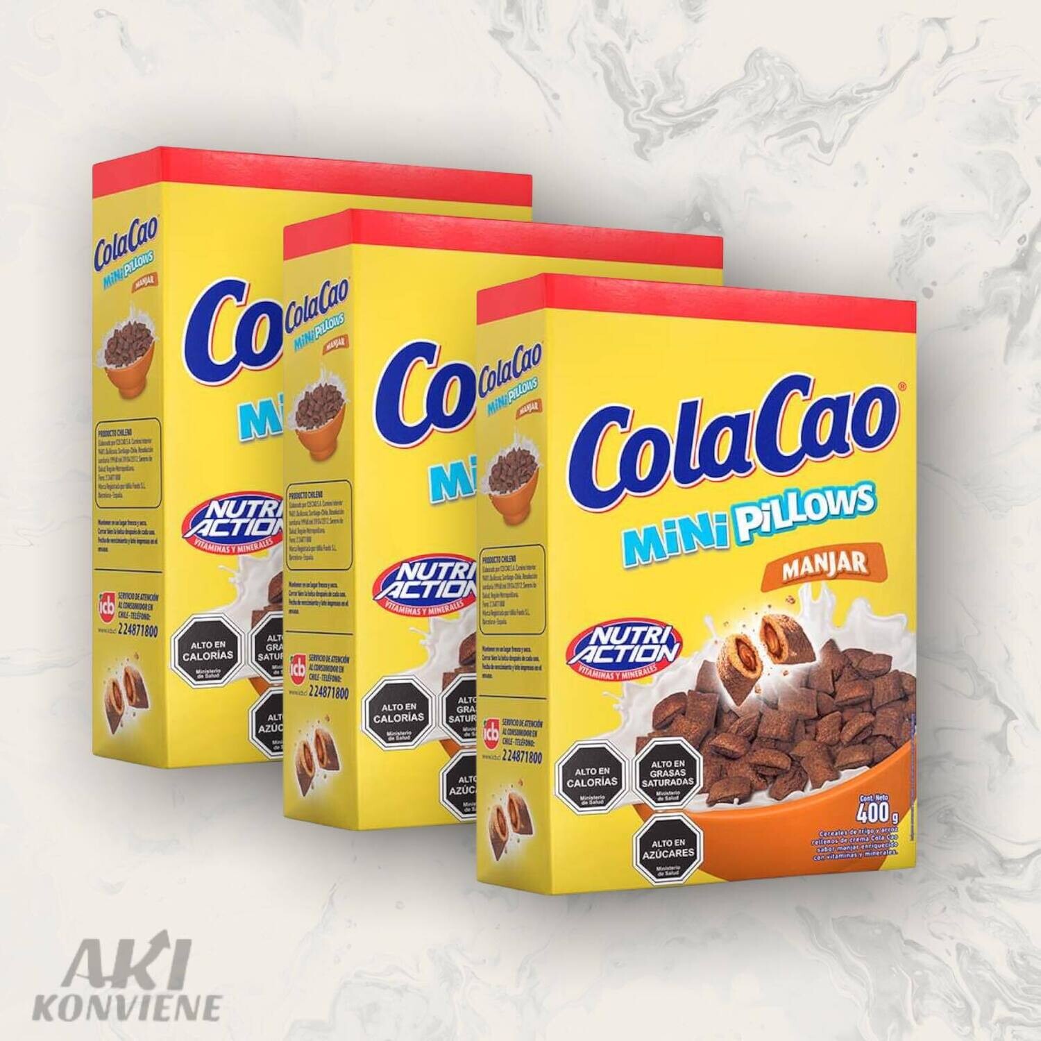 CEREAL COLA CAO MINI PILLOWS MANJAR 350 GR – Tienda – AKI KONVIENE