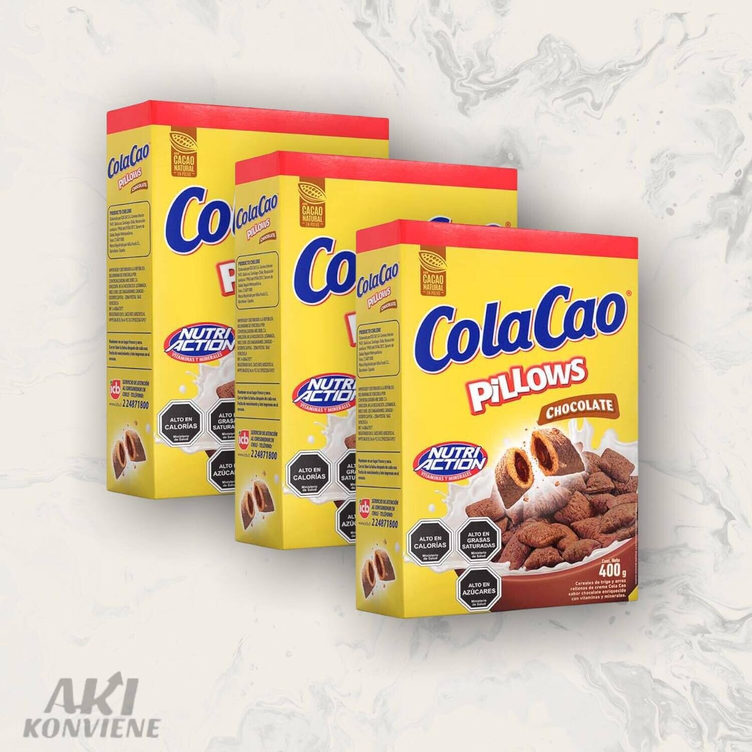 CEREAL COLA CAO MINI PILLOWS CHOC 350 g. – Tienda – AKI KONVIENE