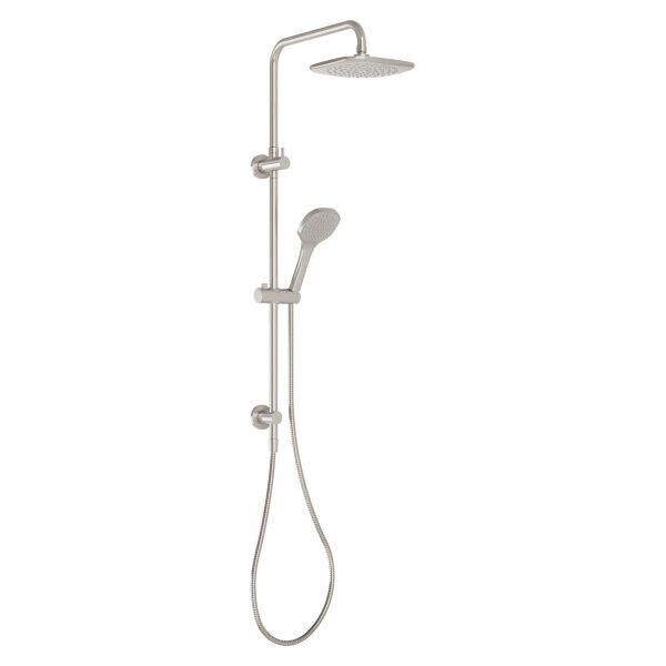 Teva Twin Rail Shower Brushed Nickel