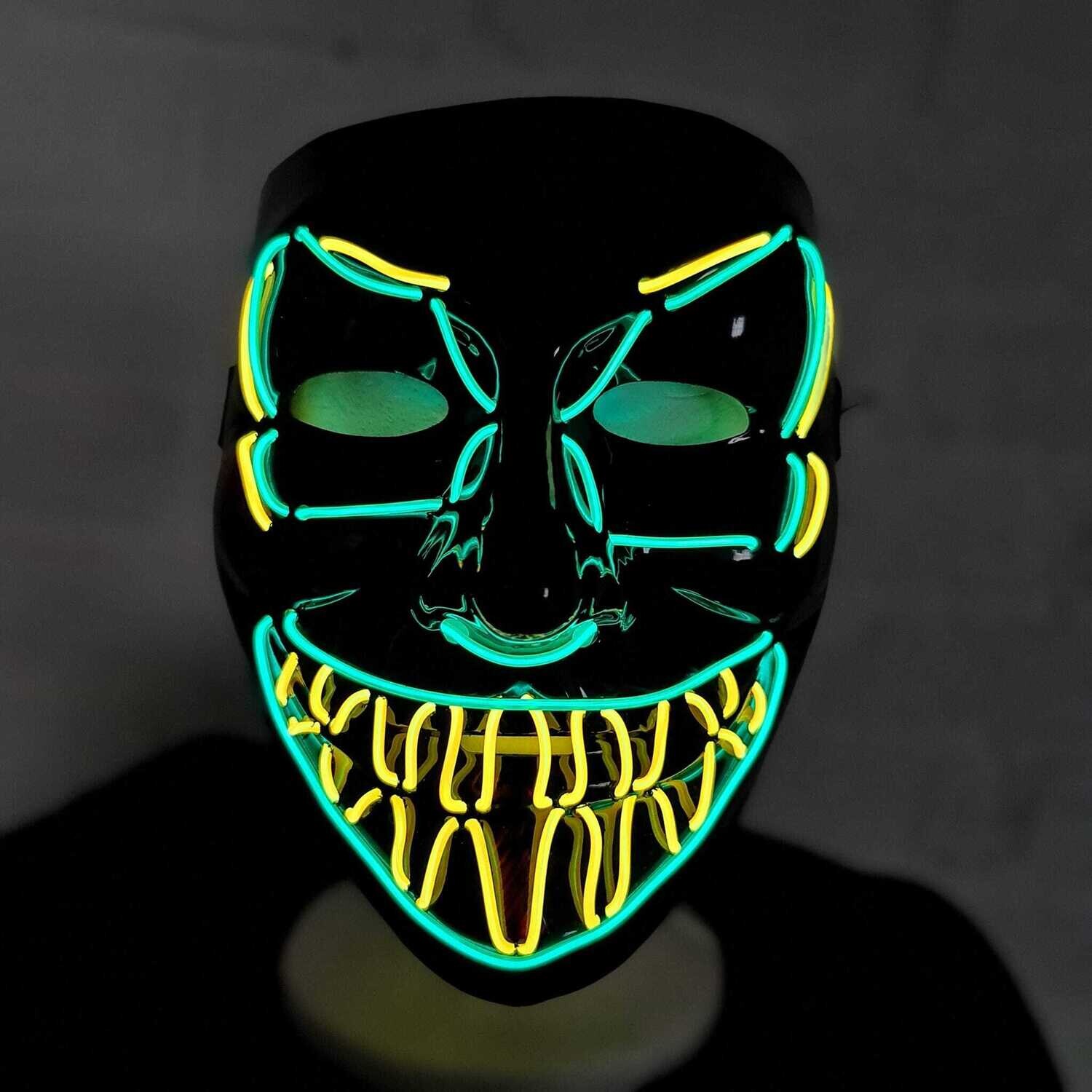 Light up the Purge Mask Green and Yellow