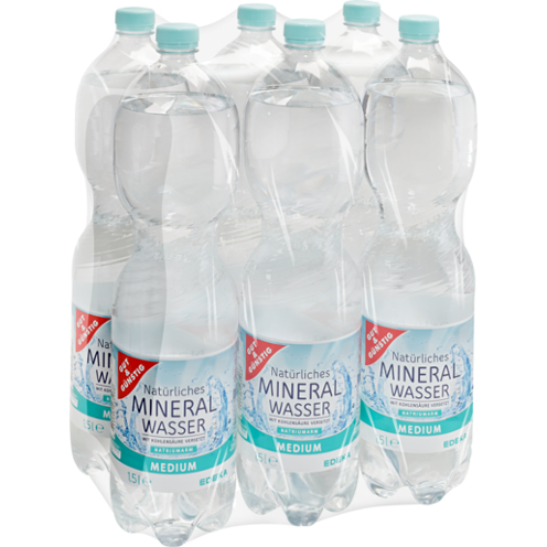 Wasser medium 6x1,5l
