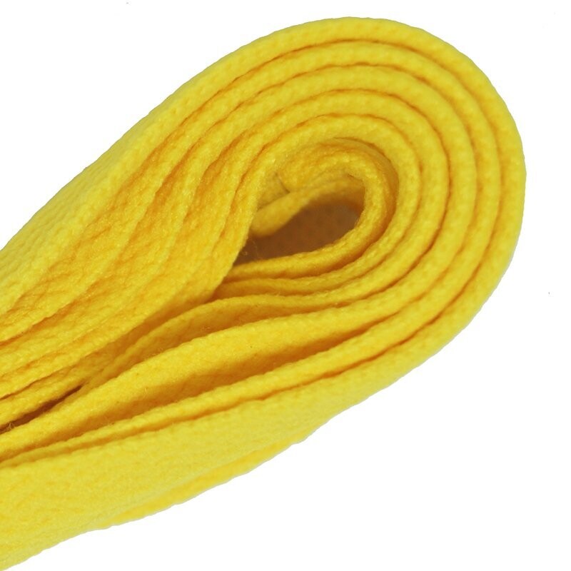 Lacets plats jaune poussin premium France